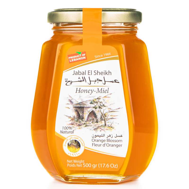 Jabal El Sheikh Orange Blossom Honey 500g | Jabal El Sheikh Honey